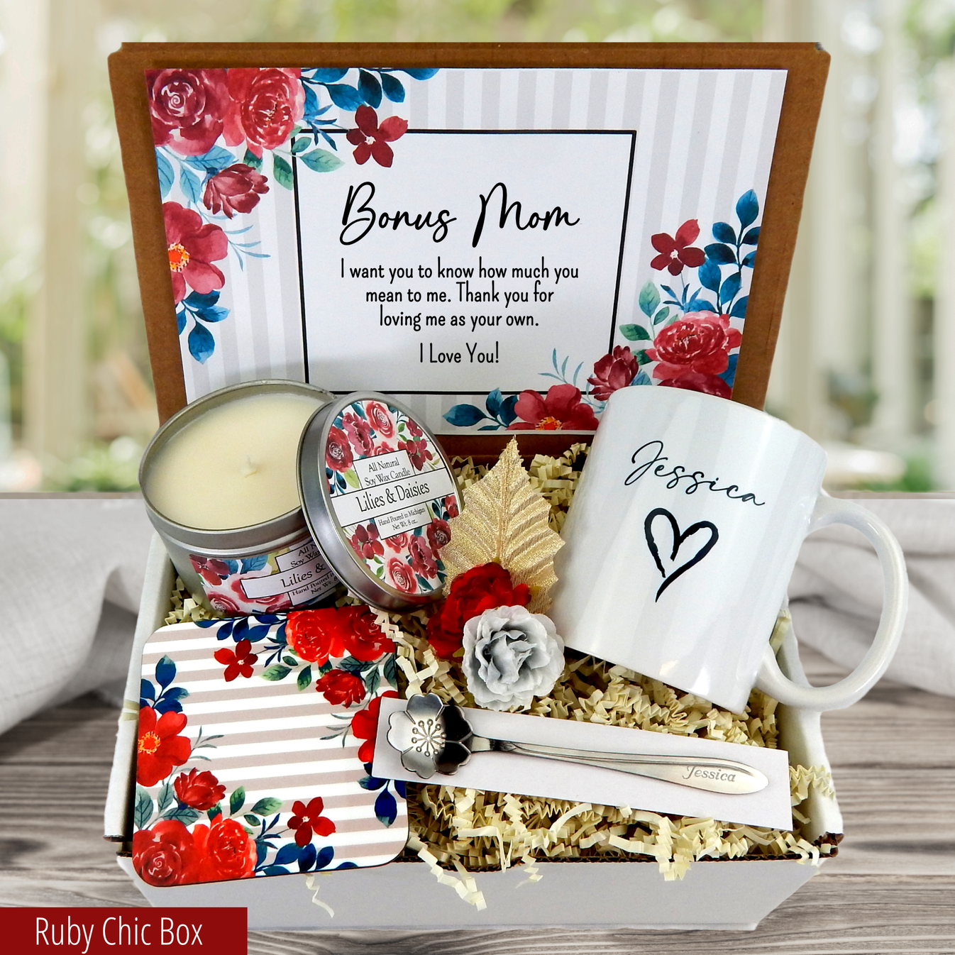 Bonus Mom Gifts with Personalized Mug and Heartfelt Message – Blue ...